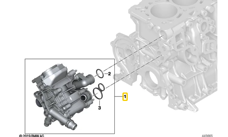 Engine Thermostat Heat Management Module for BMW F20 F30 F32 120i 230i ...