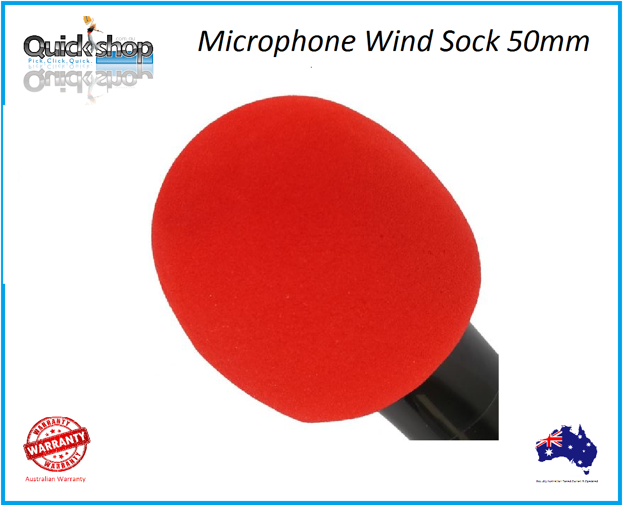 Microphone Wind Sock Foam Cover Red 50mm int diameter | eBay