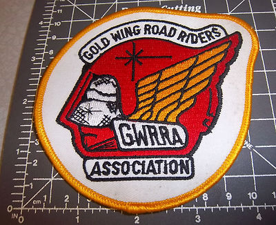 Gold Wing Road Riders GWRRA Embroidered Patch, great collectible, gold ...