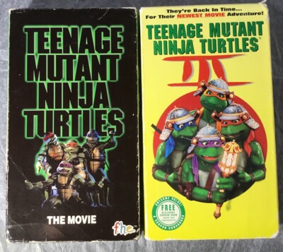 The Teenage Mutant Ninja Turtles I And III VHS Tape 1993 TMNT ...