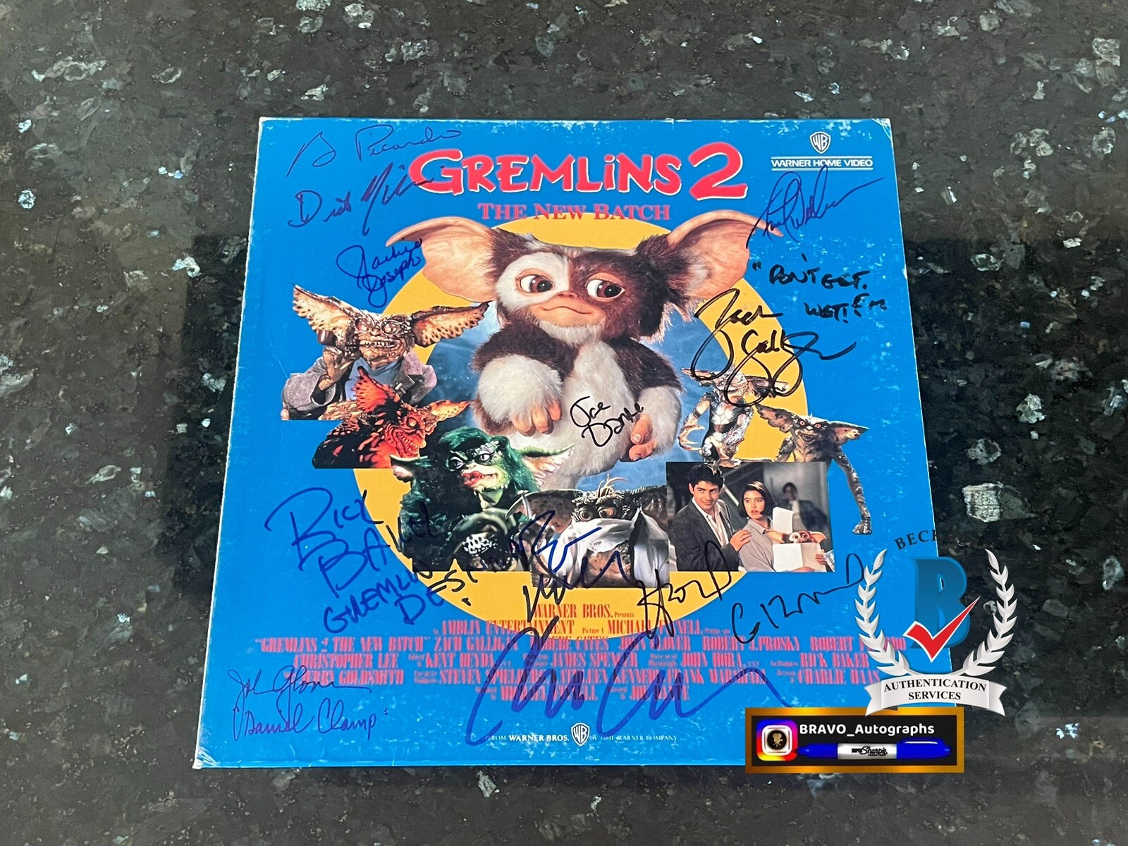 HOWIE MADEL SIGNED GREMLINS 2 CAST SIGNED LASERDISC BECKETT BAS LOA | eBay