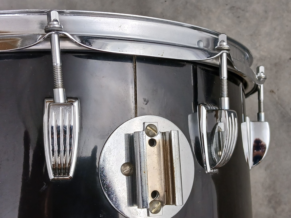 LUDWIG 14" BLACK CORTEX CONCERT MELODIC TOM DRUM, 6 ply, early 70's | eBay