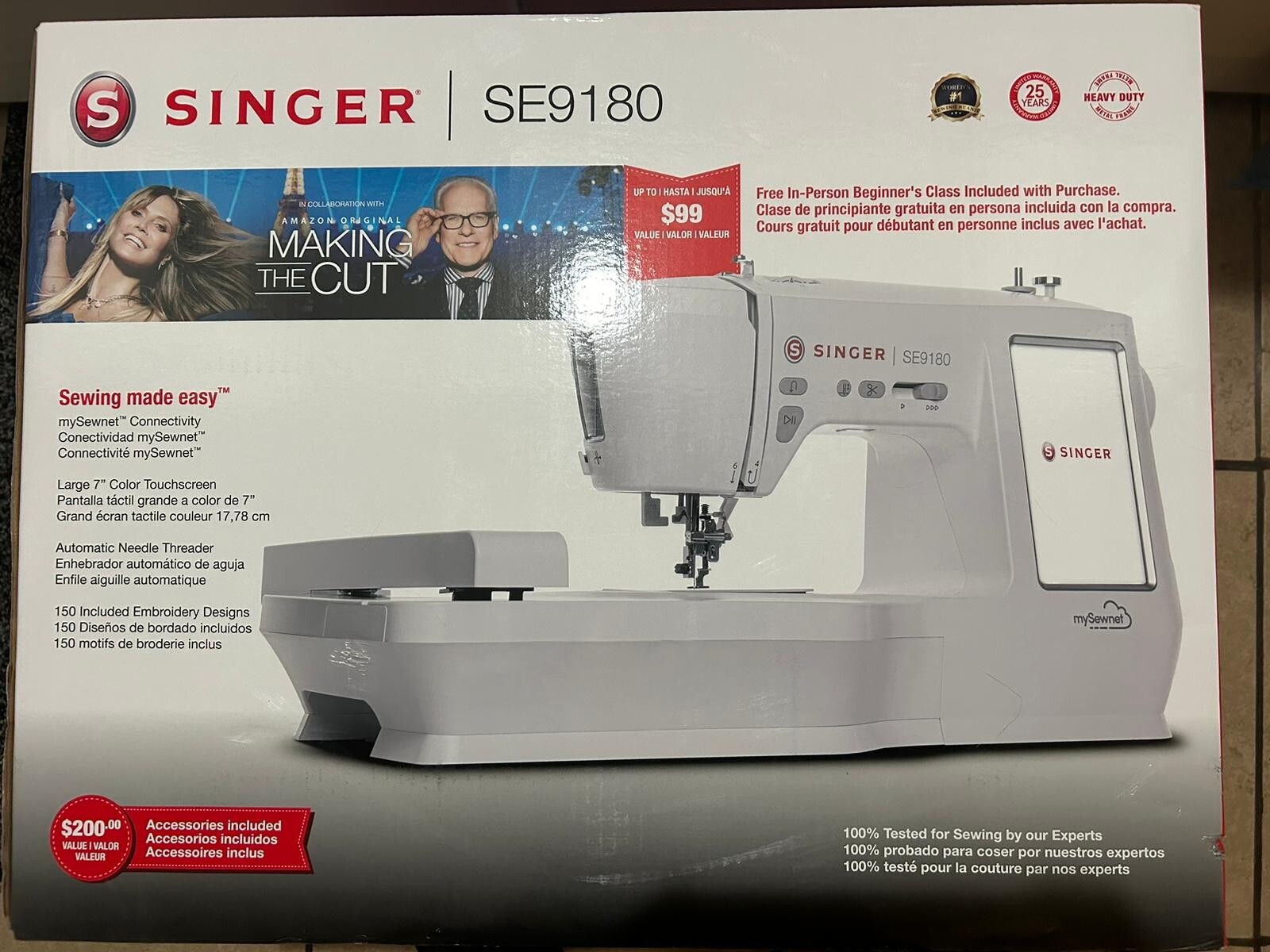 Singer SE9180 Sewing and 5x7 Wi-Fi & USB Embroidery Machine New Open ...