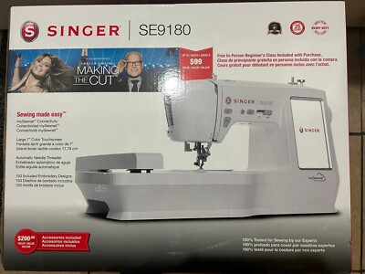 Singer SE9180 Sewing and 5x7 Wi-Fi & USB Embroidery Machine New Open ...
