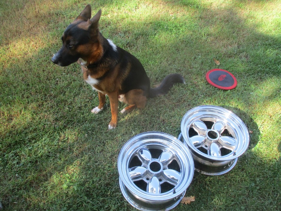 14'' x 7'' Vintage Slot Slotted Mag Wheel 5x4.5'' U.S. Indy Ford Mopar ...