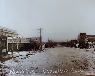 1880s Photograph Cimarron, Kansas Main Street | eBay