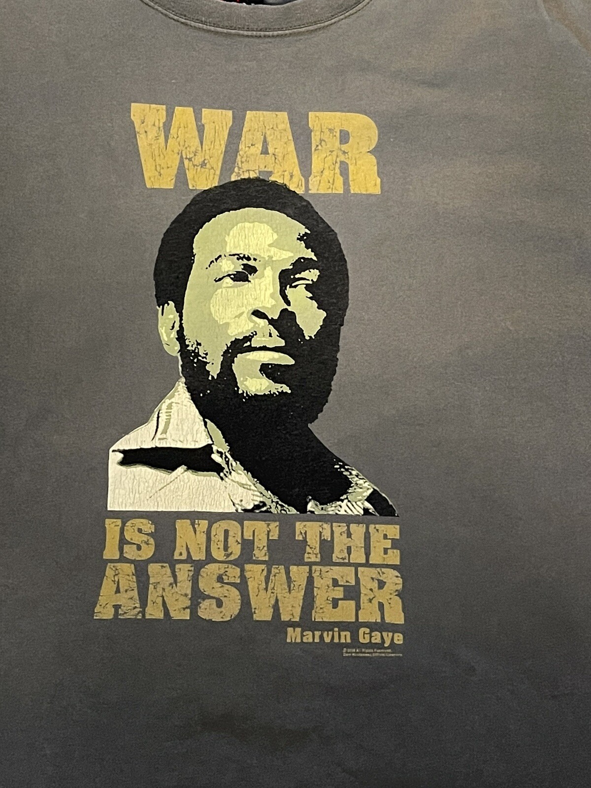 2005 Marvin Gaye Shirt War Is Not The Answer”Hip Hop Shirt Size 3XL Double Sided | eBay