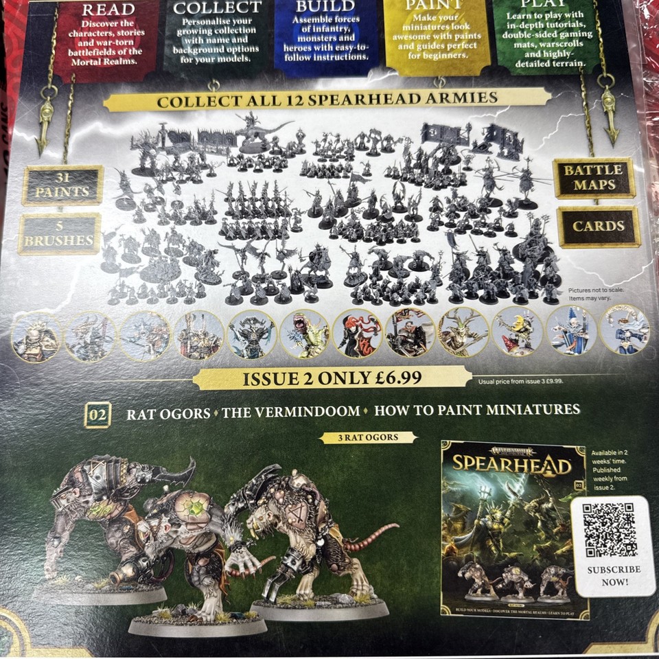 Warhammer Age of Sigmar Spearhead Magazine Issue 01 complete, sealed ...