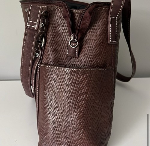 Alfred Dunner Raisin Brown Shoulder Purse Handbag Pocket Book | eBay