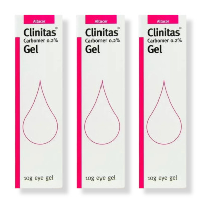 Clinitas - Carbomer Liquid Eye Gel 0.2% 3 x 10g - Dry Sore Eye Drop ...