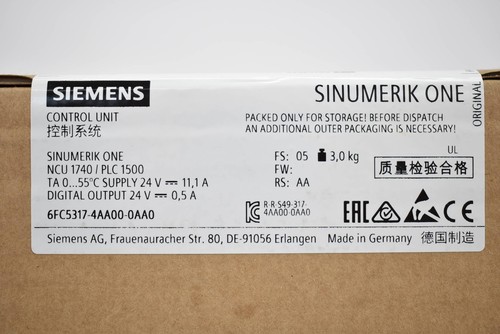 Siemens sinumerik One NCU 1740 6FC5 317-4AA00-0AA0 ( 6FC5317-4AA00-0AA0 ...