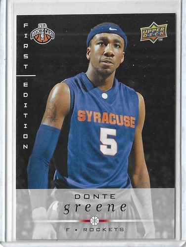 2008-09 Upper Deck First Edition Donte Greene Rookie #240 Houston ...