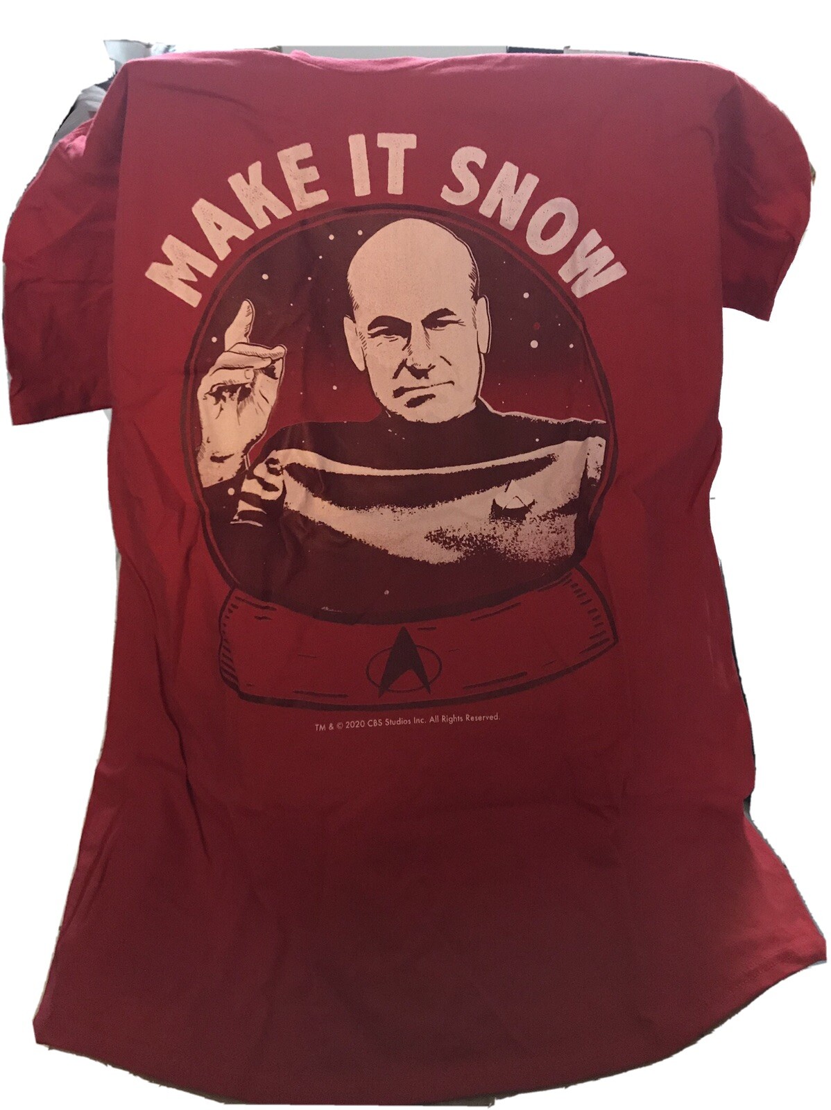Star Trek Captain Picard Make It Snow T-Shirt | eBay