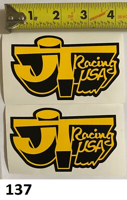 2 JT RACING sticker RM RN RA Suzuki Yamaha YZ OW YZR Works 125 250 VMX ...