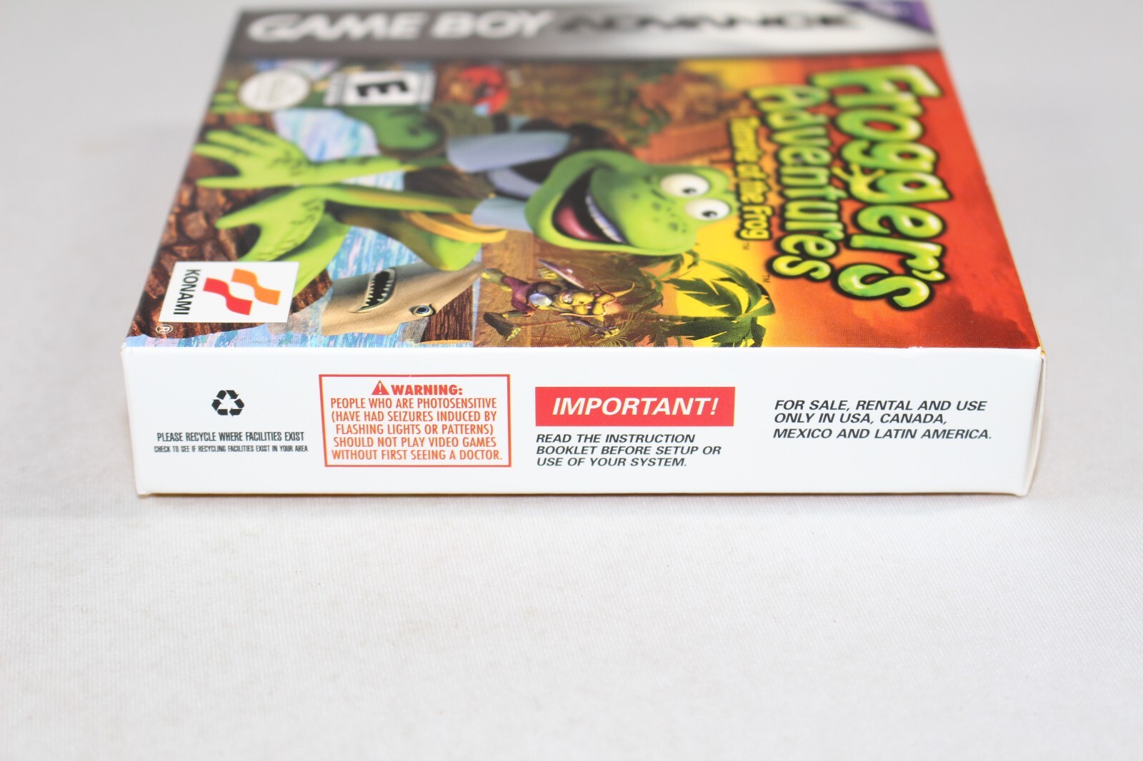 Frogger's Adventures: Temple of the Frog GBA Complete CIB Excellent ...