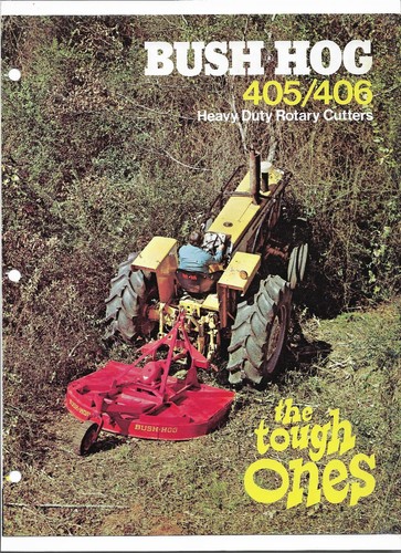Original Bush Hog Models 405 406 Heavy Duty Rotary Cutter Sales ...