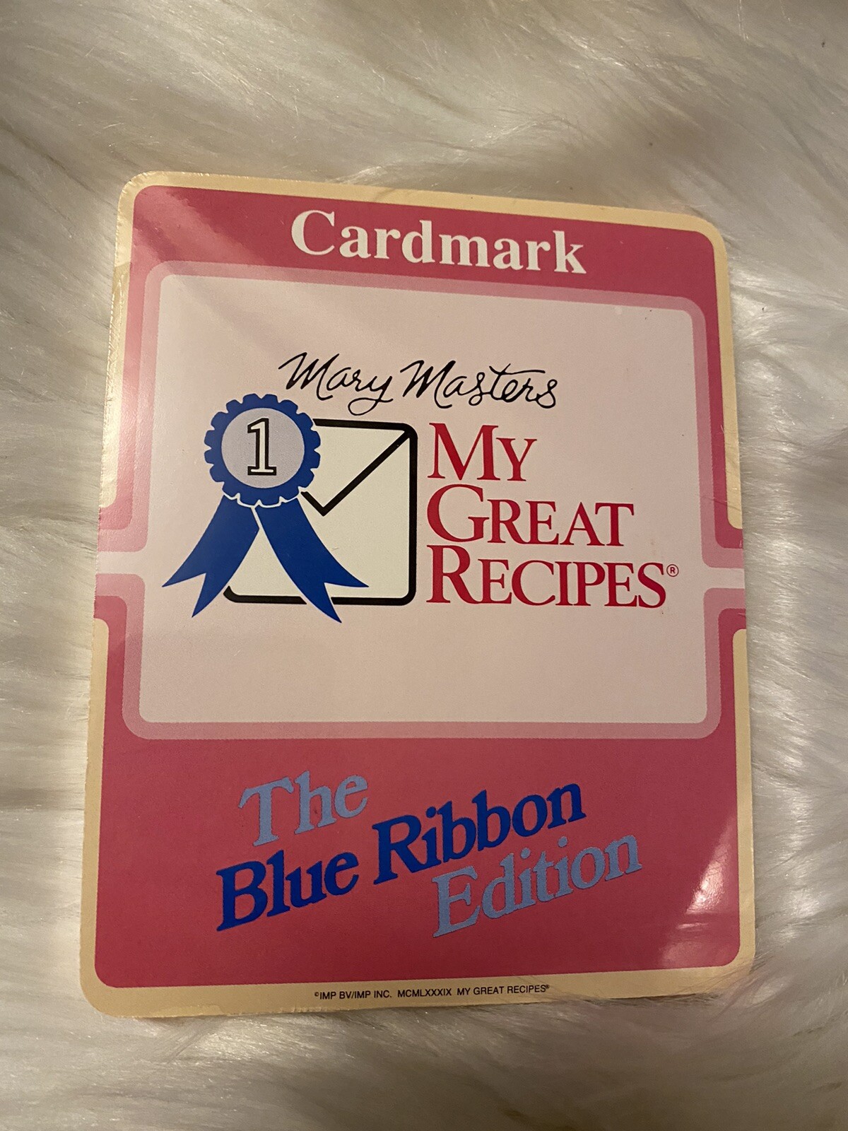 Collection of Mary Masters My Great Recipes The Blue Ribbon Edition ...