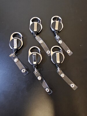 25pk Metal Retractable Carabiner Badge Leash- Brandable - Heavy Duty | eBay