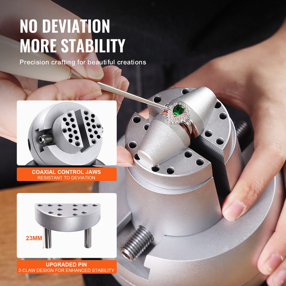 VEVOR Ball Vise 5" Engraving Setting Tool 360° Rotation Engraving Block ...