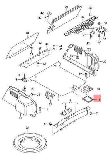 Genuine AUDI VW SEAT A3 Cabriolet Handle Lower 10pcs 8E5863638 | eBay