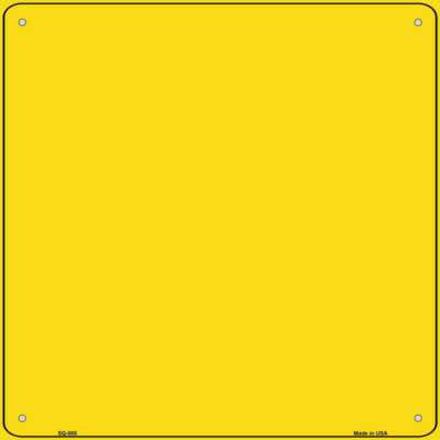 Yellow Solid Novelty Metal Square Sign SQ-005 | eBay