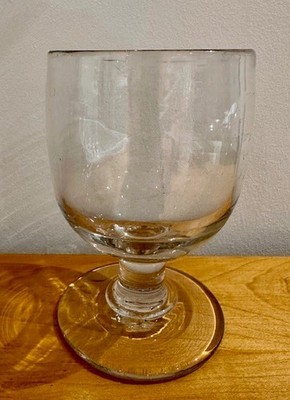 Large Georgian Antique Clear Glass Bucket Bowl Rummer Drinking Hand ...