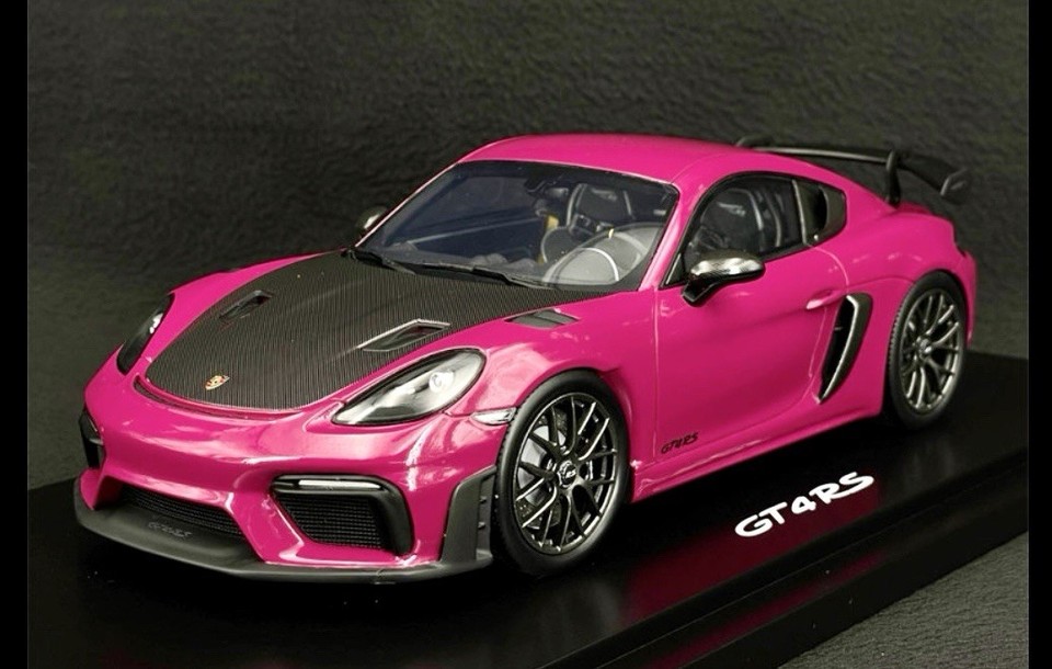 1:18 SPARK PORSCHE 718 CAYMAN GT4 RS RUBY STAR NO BBR D&G MR AMALGAM H ...