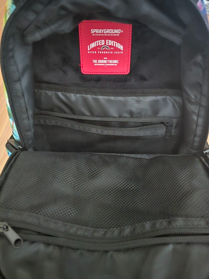 NEW Sprayground Limited Edition Money Print TOUCH THE RAINBOW Backpack ...
