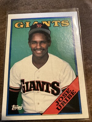 1988 Topps Jose Uribe Card 302 Mint Original MLB Baseball USA Made | eBay
