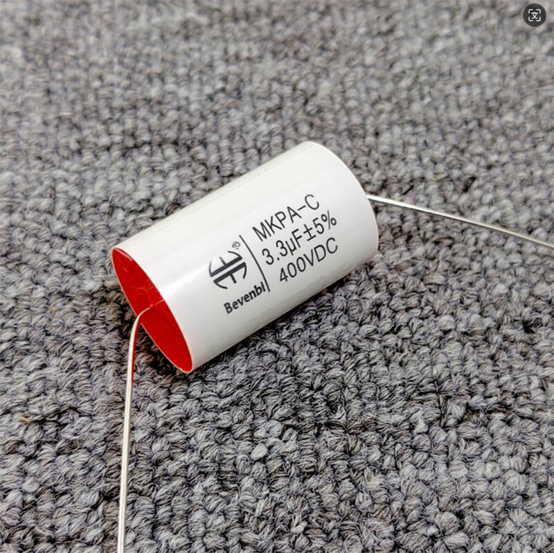 1x White-red Axial MKP Audio Metallized Film Polypropylene Capacitor ...