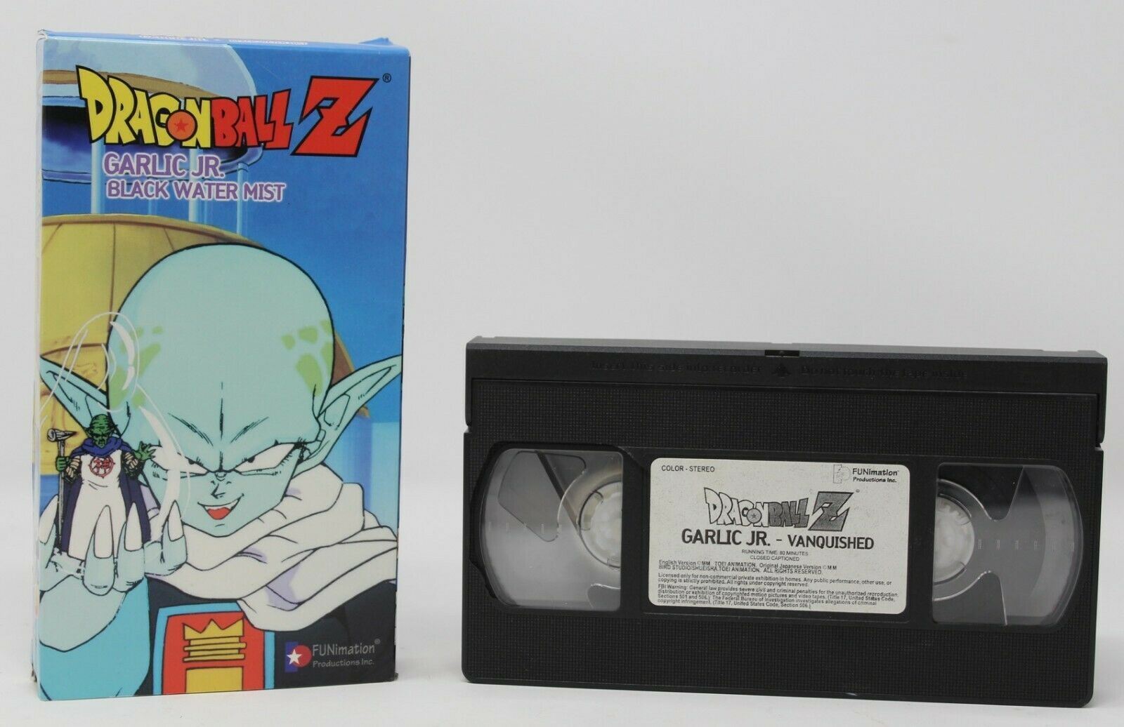 Dragon Ball Z Garlic Jr. Saga Edited VHS Partial Box Set Anime 2 Tapes ...