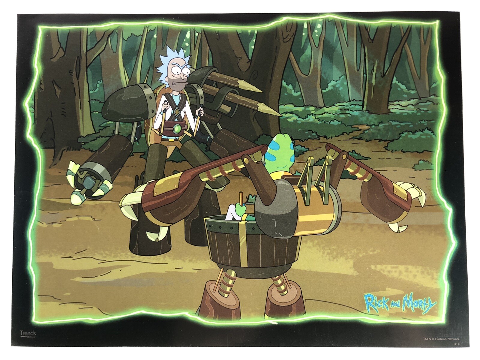 Rick’s Microverse Wood Mech Suit Fight - Rick And Morty Mini Poster 8 ...