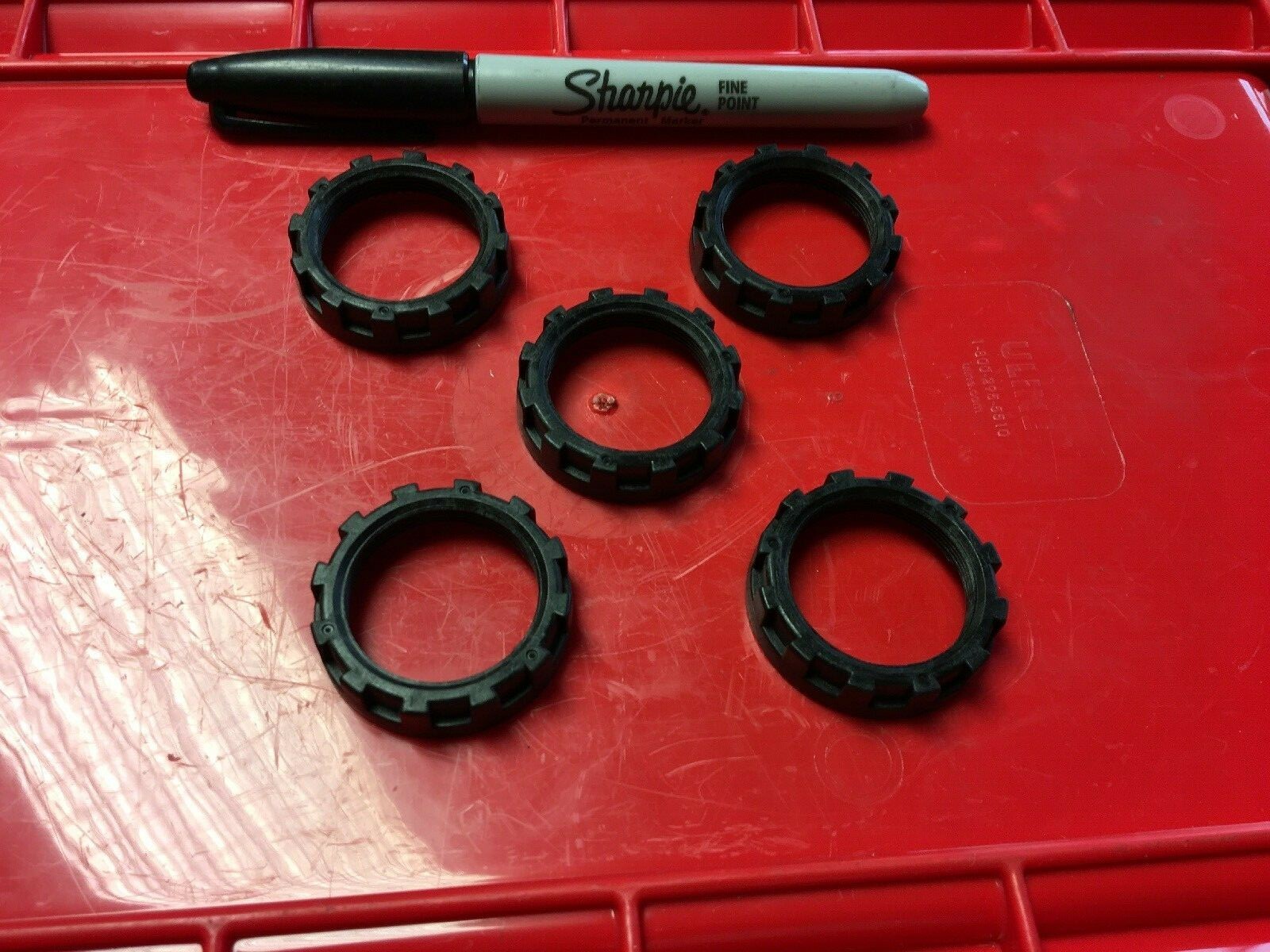 AR20P-260S (LOT of 19) SMC Nut, regulator panel mount nut, Plastic, NEW ...