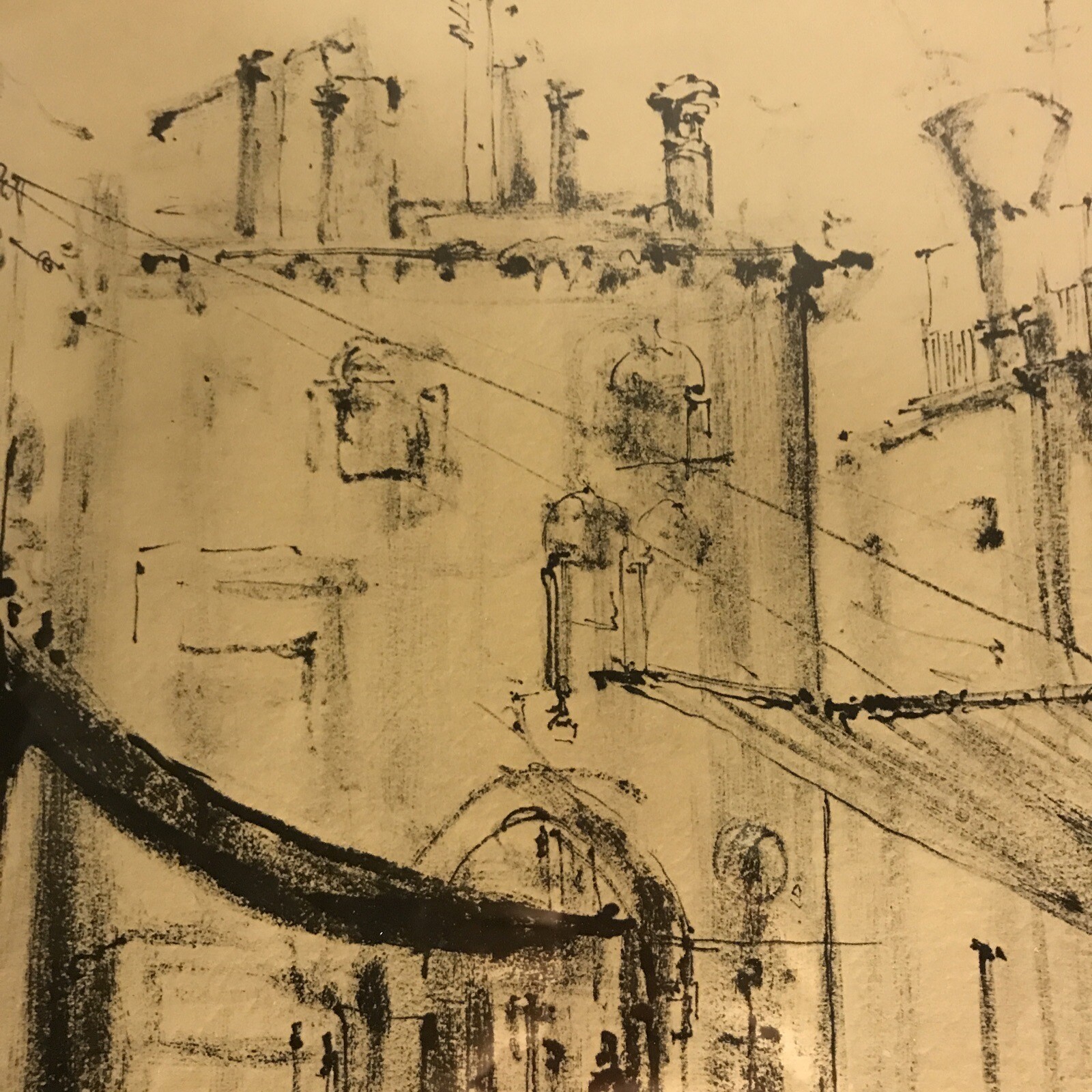Meyer Garlen - Gorgeous Print /Charcoal Marketplace Midcentury Home ...