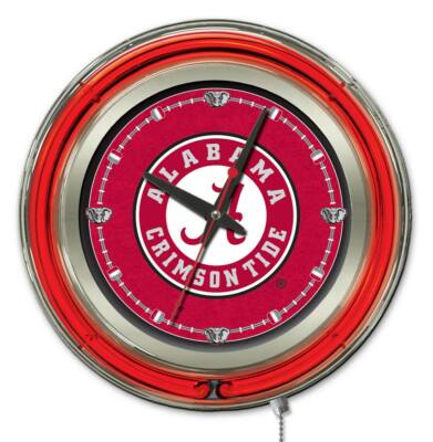 University of Alabama Clock w/ Double Neon Ring | eBay