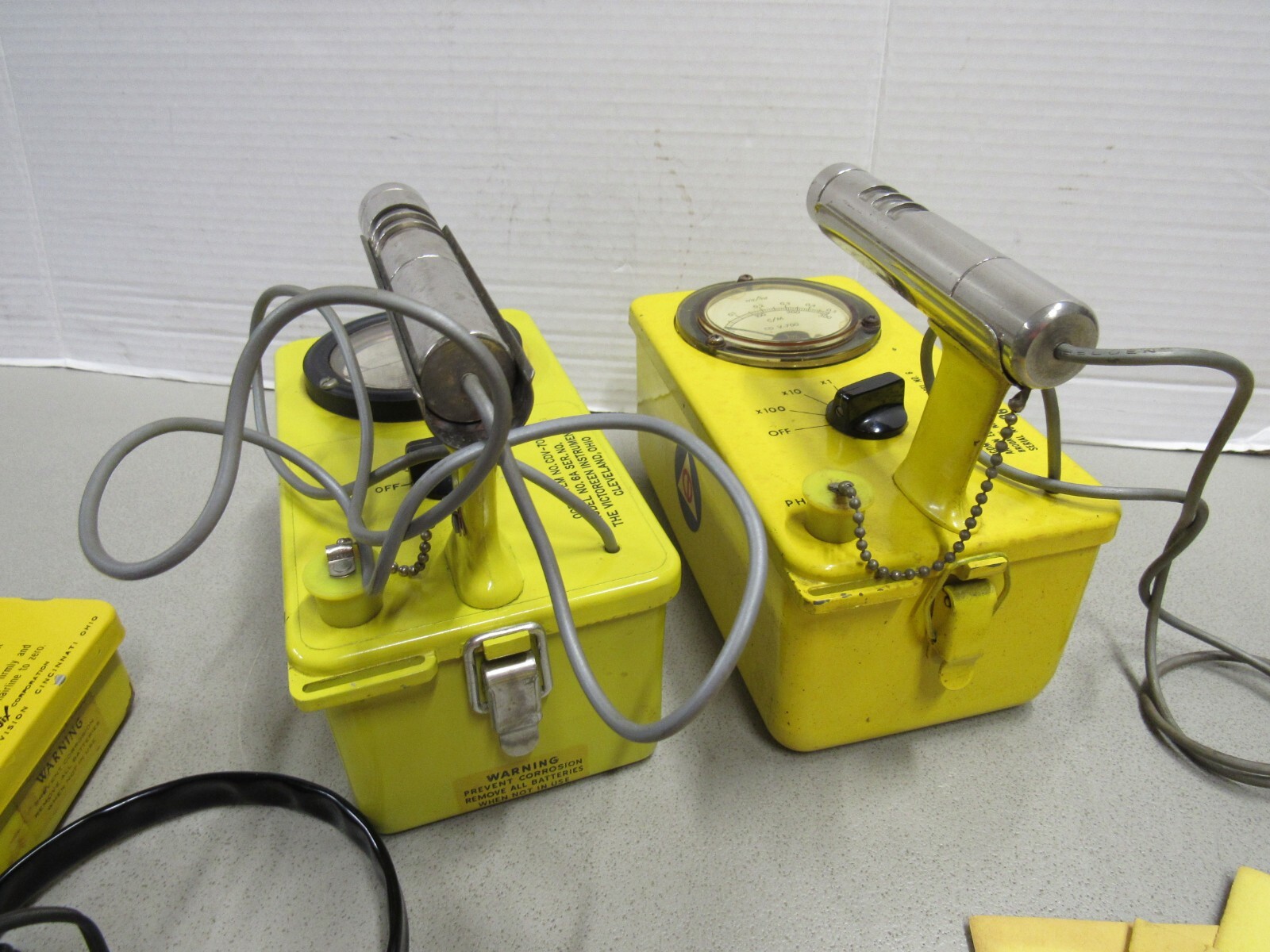 US Civil Defense CD Radiation Detection Set Geiger Counter Model 6 & 6A ...
