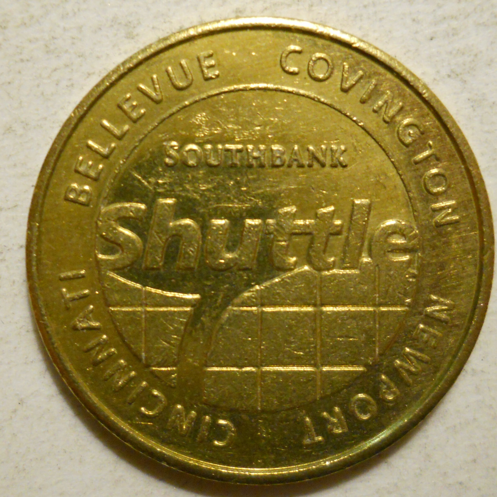 Southbank Shuttle TANK (Covington, Kentucky) transit token - KY150J | eBay
