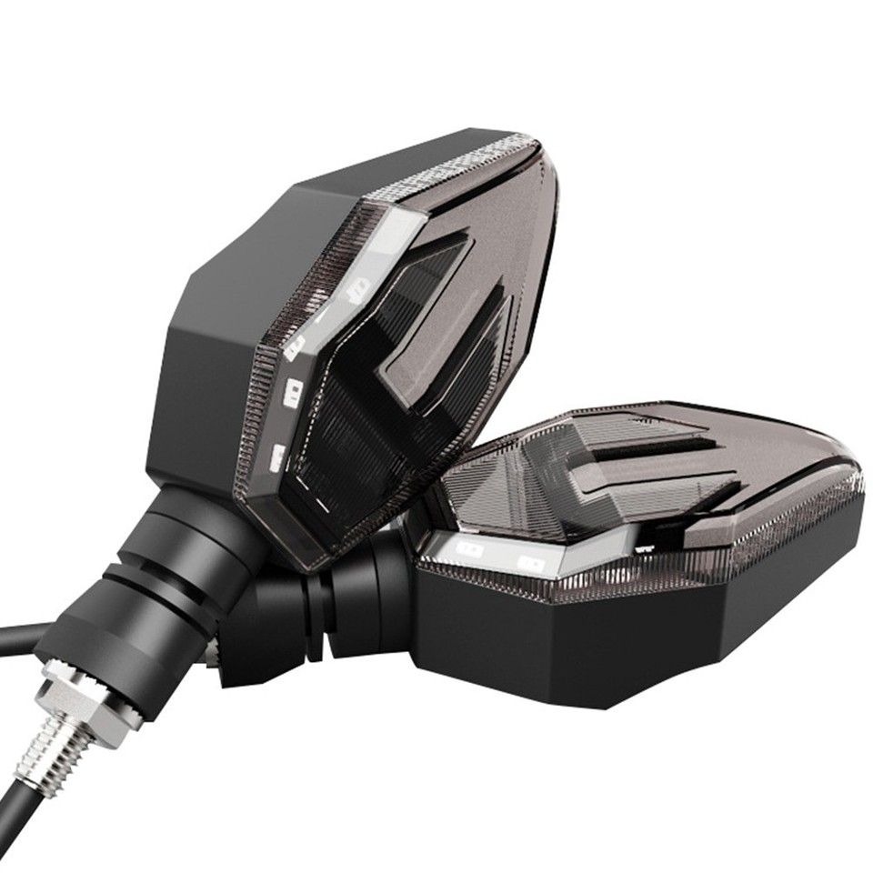 2pcs LED Turn Light Motorcycle Signal Light Two-color Indicator Blinker ...