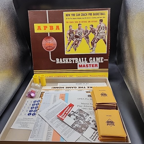 1993-94 APBA NBA PRO BASKETBALL GAME 27 Teams Complete and Unplayed ...