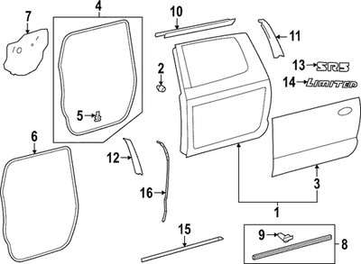 Genuine Toyota Belt Molding 75740-0C030 | eBay