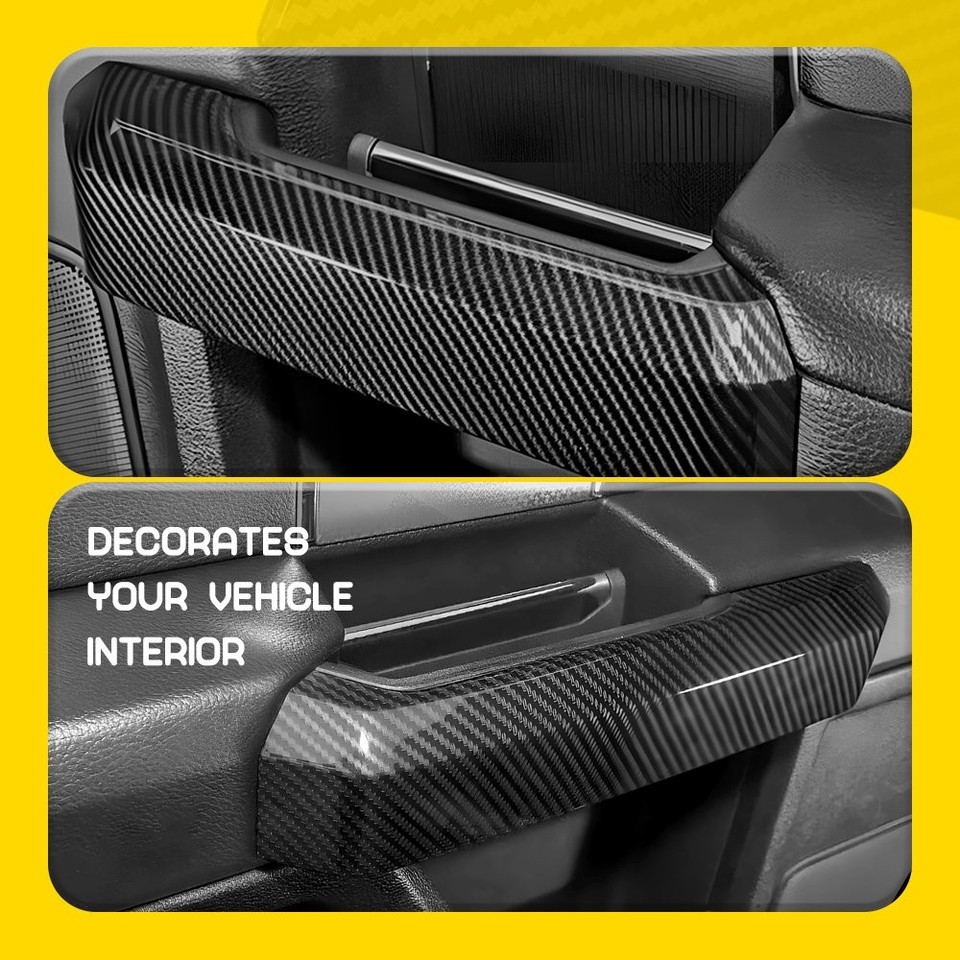 4PCS Inner Interior Door Cover Handle Trim for F150 Ford 2015-2020 ...