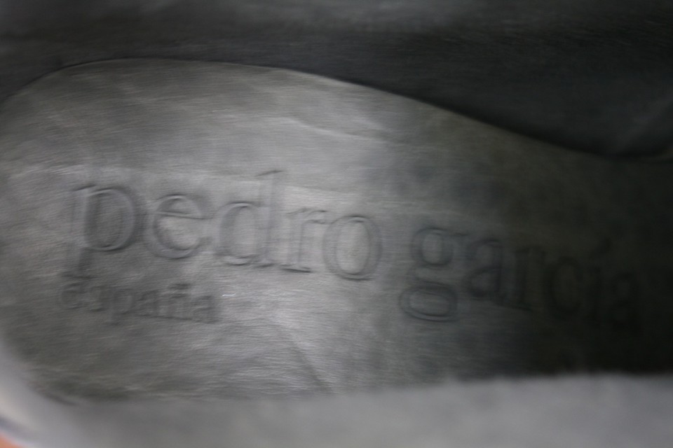 PEDRO GARCIA SHOES FEDORA FRONT ZIP PLATFORM WEDGE BOOTIES GRAY BOOT 39 ...