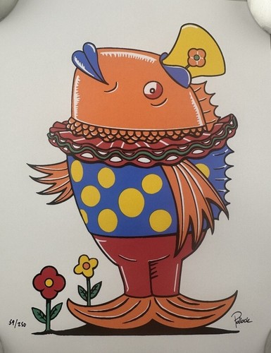 x/250 Limited Jim Pollock Art Print "Clown Fish" Phish Orange | eBay