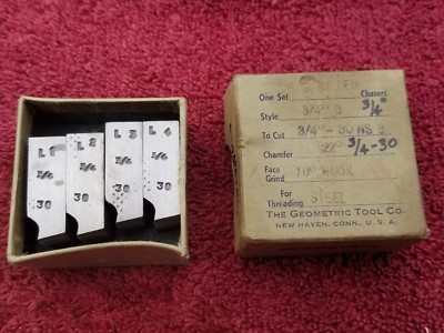 Geometric 3/4-30 Thread Chaser Set, 3/4" D, DSA Die Head | eBay