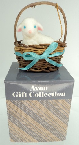 Vintage Avon Easter Basket Lamb Ornament - Spring | eBay