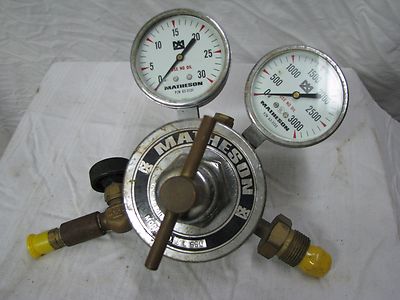 MATHESON REGULATOR model 8L 580 with GAUGES and FITTINGS | eBay