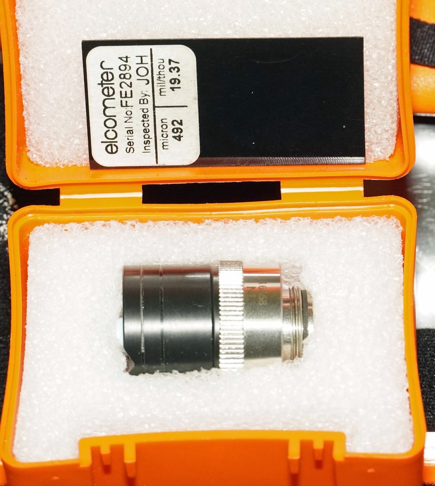 ELCOMETER 456 Coating Thickness Gauge Kit w Straight and PINIP Probes ...