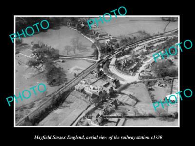 OLD LARGE HISTORIC PHOTO OF MAYFIELD SUSSEX ENGLAND THE RAILWAY STATION ...