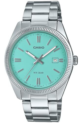 CASIO COLLECTION MTP-1302D-2A2JF Turquoise Blue Men's Watch | eBay
