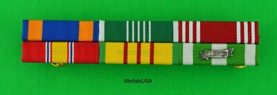 Army 6 Ribbon Bar - Vietnam War - Air Medal - Army Commendation - Good ...